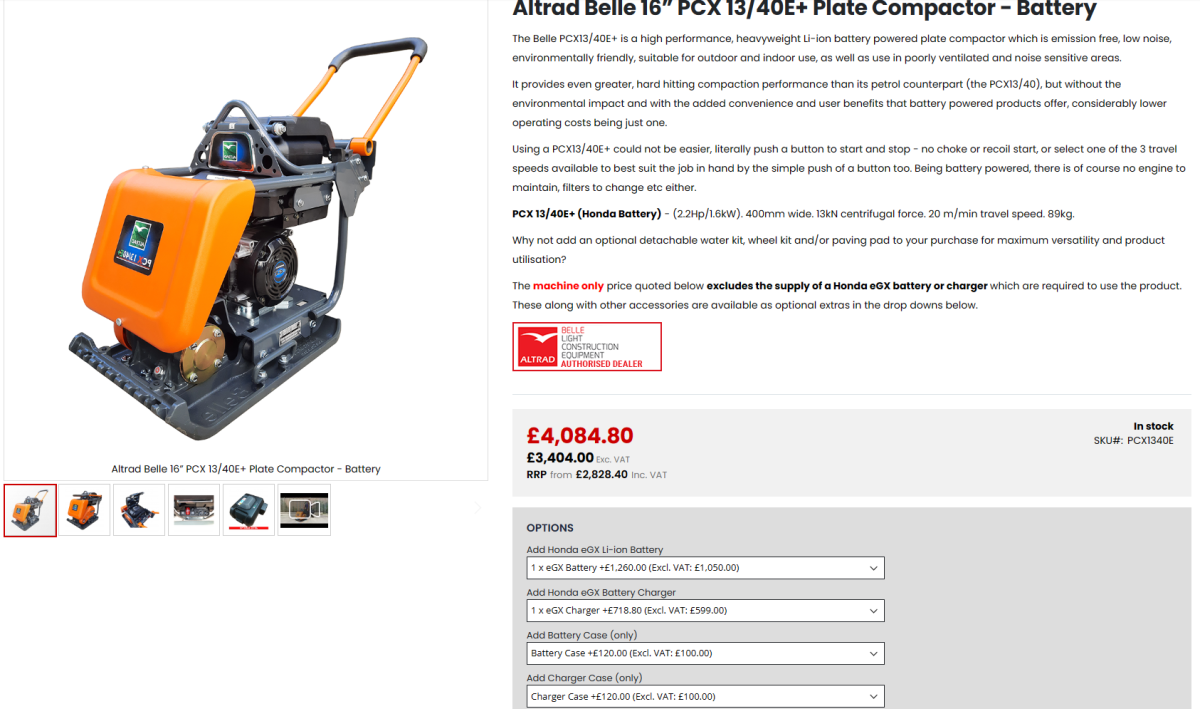 Battery Wacker Plate | Plant Talk - Plant Machinery & Construction ...